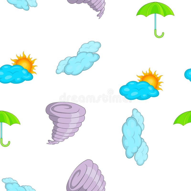 Weather Pattern, Cartoon Style Stock Vector - Illustration of blog ...