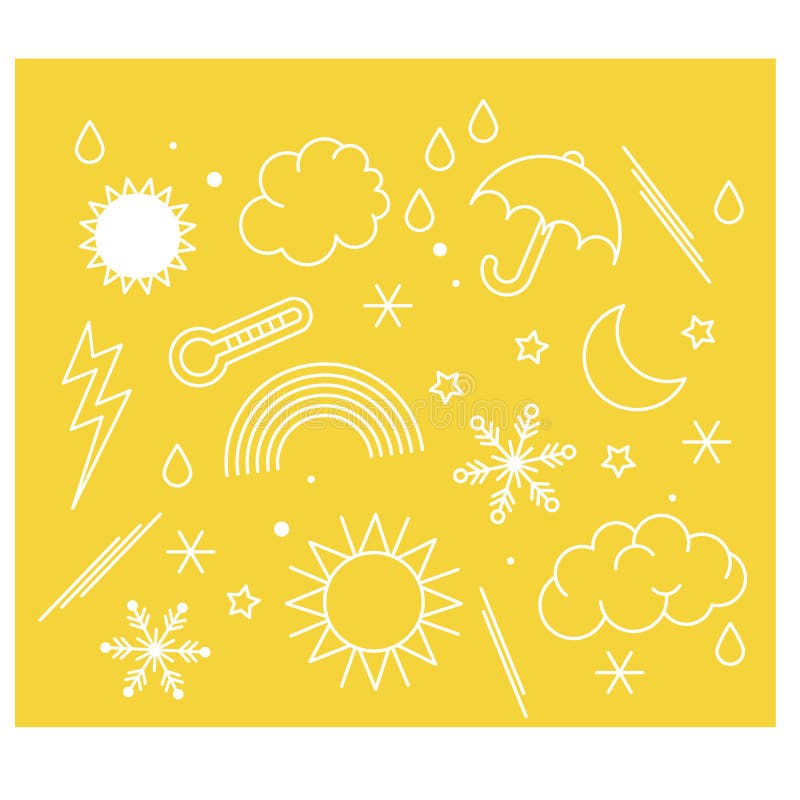 Weather Pattern Geometric Illustration Isolated on Background Stock ...