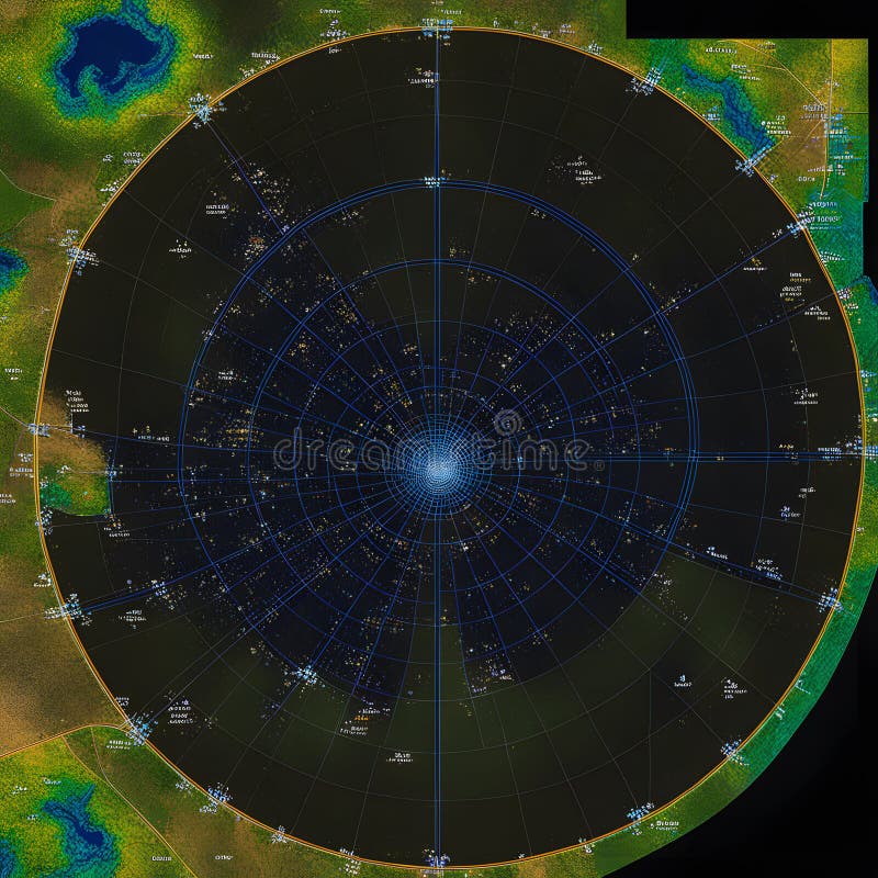 Weather Radar with Clouds , Ai-generatet Stock Photo - Image of radio ...