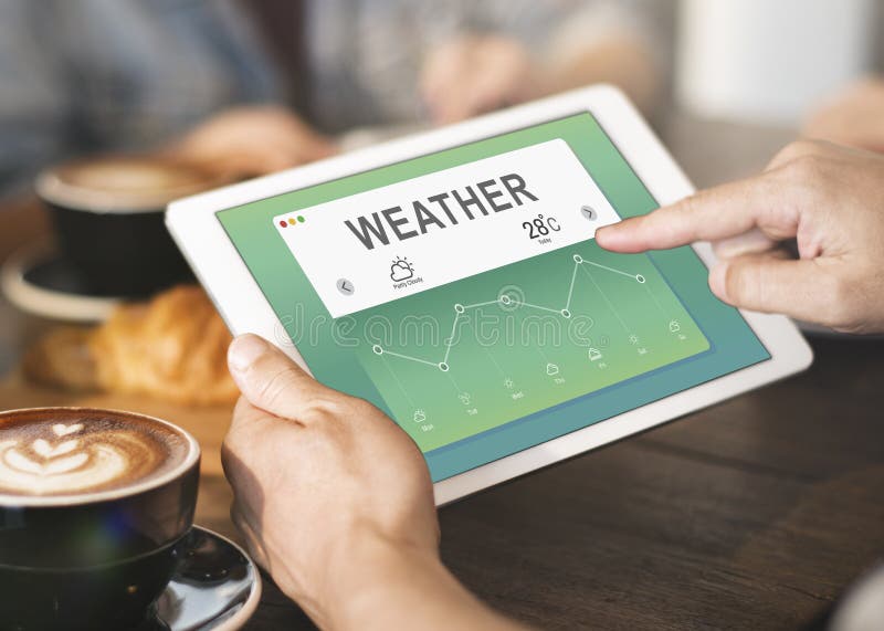Weather Report Data Meteorology Concept Stock Photo - Image of internet ...