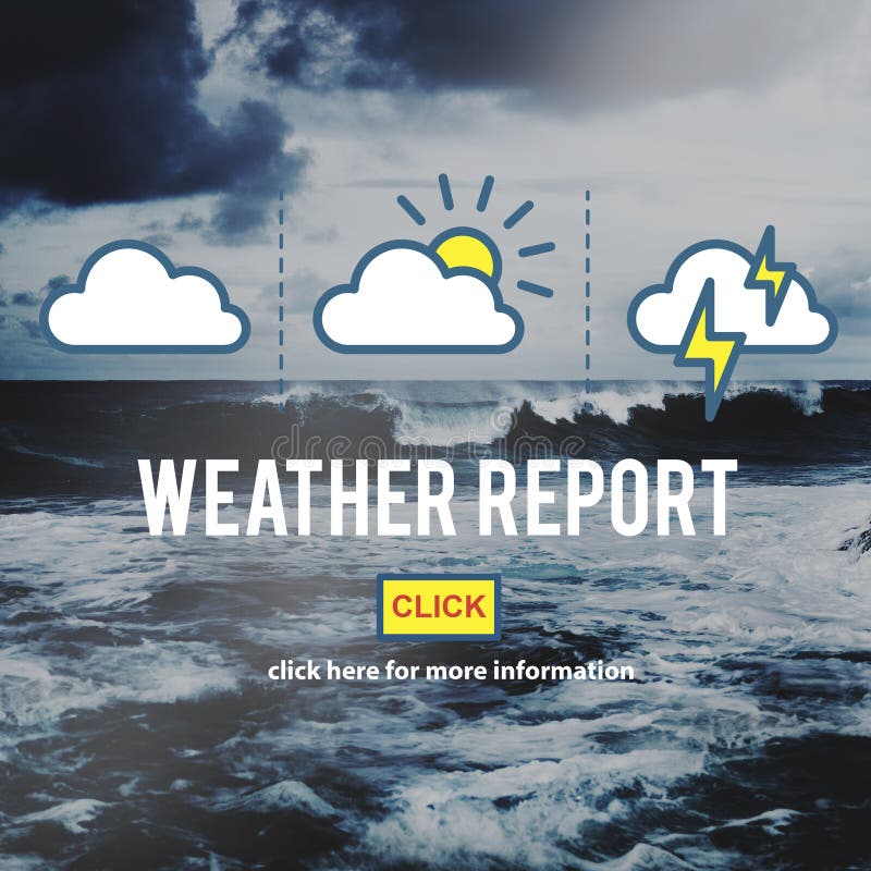 Weather Report Information Prediction Climate daily Concept Stock Photo ...