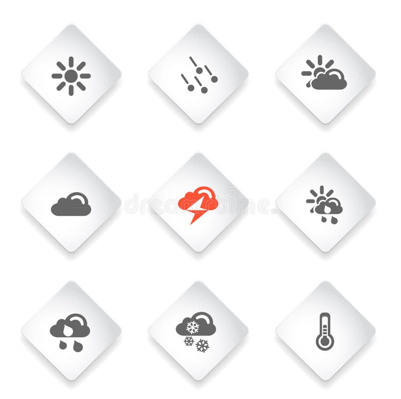 Weather Simple Vector Icons Stock Vector - Illustration of weather ...