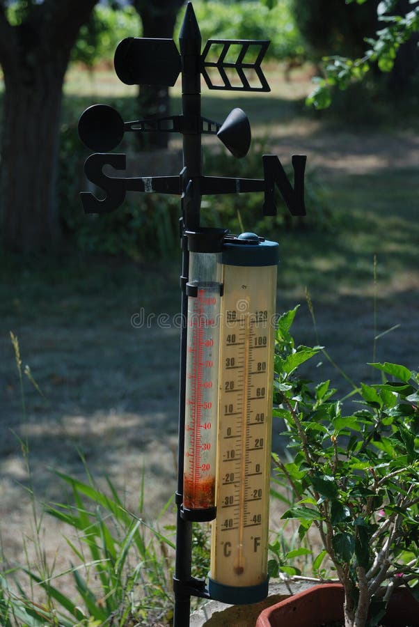 Device Meteorology Meteorological Station Weather Blue Sky Sun Greens ...