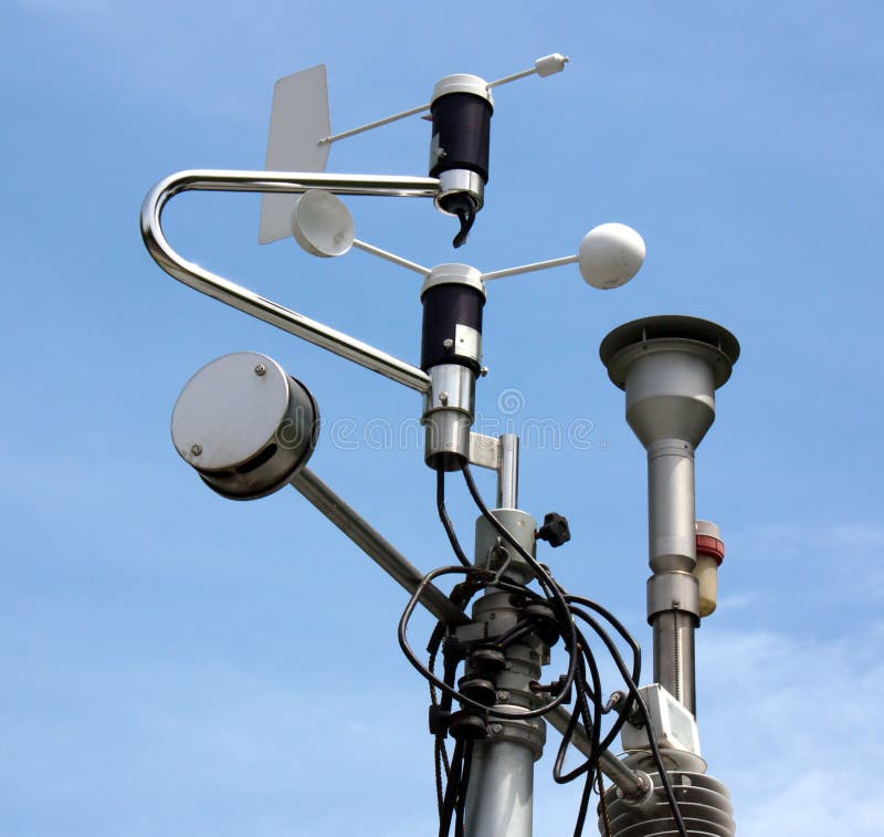 Weather station stock image. Image of cloudless, direction - 18828577