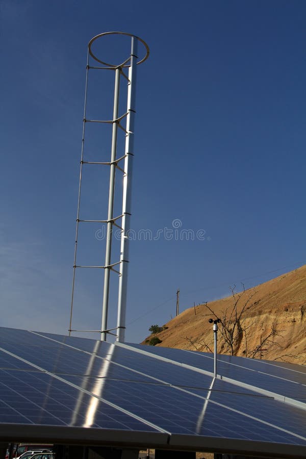 Weather Station Solar Panel Equipment Mountain Peak Canadian Rockies ...