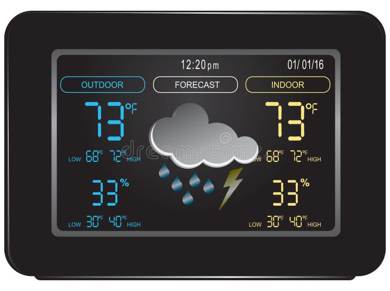 Weather Station Illustration, Drawing, Engraving, Ink, Line Art, Vector ...