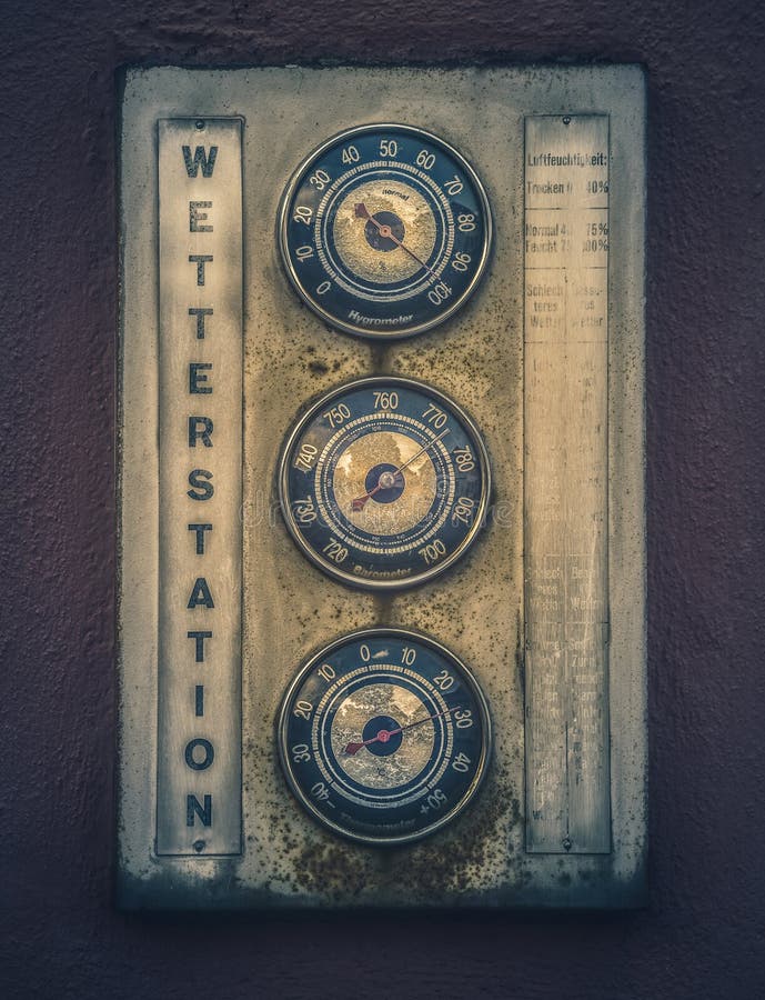 Weather station still life stock photo. Image of barometer - 80139406