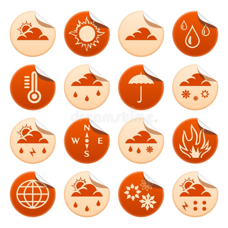 Weather Stickers Stock Illustrations – 2,332 Weather Stickers Stock ...