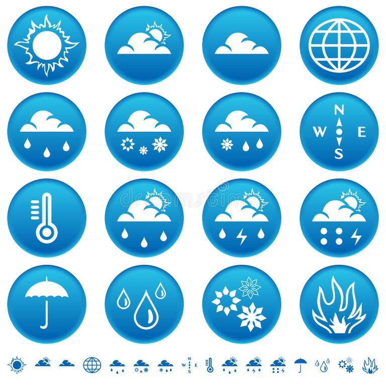 Weather Symbols Stock Illustrations – 24,720 Weather Symbols Stock ...