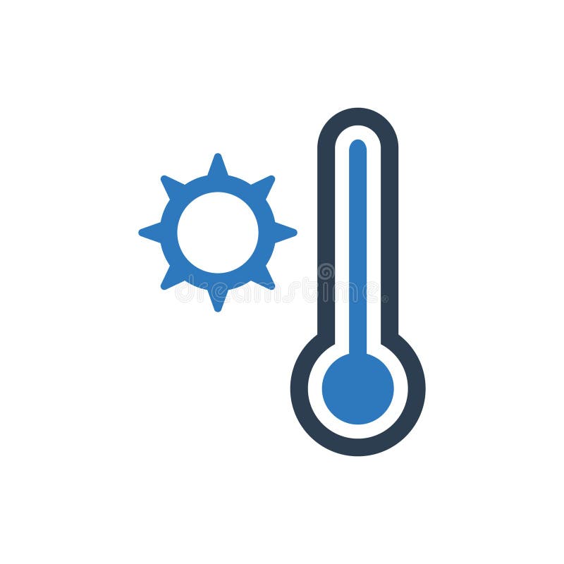 Weather Temperature Icon - Summer Temperature Icon Stock Illustration ...