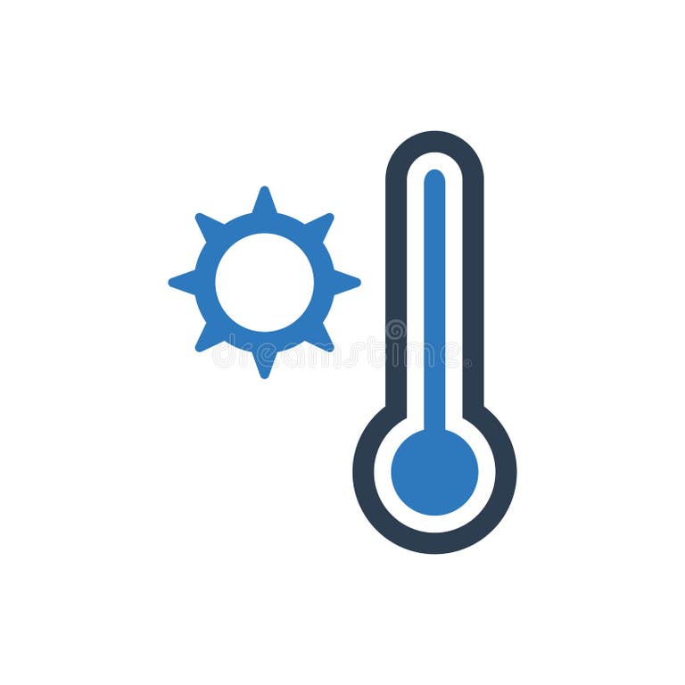 Weather Temperature Icon - Summer Temperature Icon Stock Illustration ...