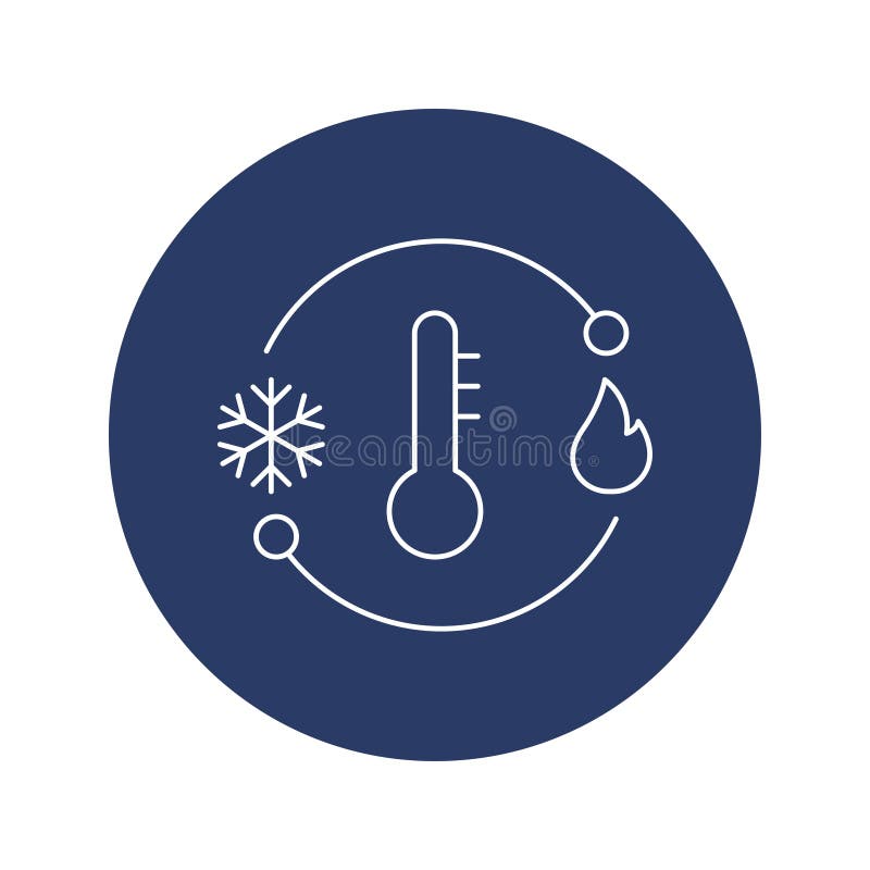 Weather Temperature Meter Icon Vector Stock Vector - Illustration of ...