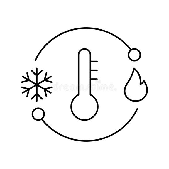 Weather Temperature Meter Icon Vector Stock Vector - Illustration of ...