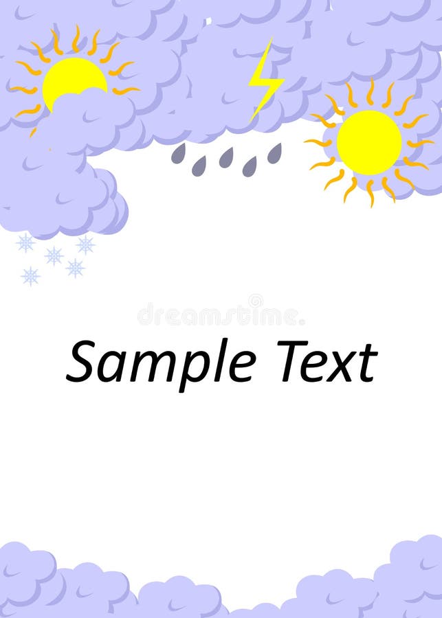Weather template stock vector. Illustration of weather - 53861160
