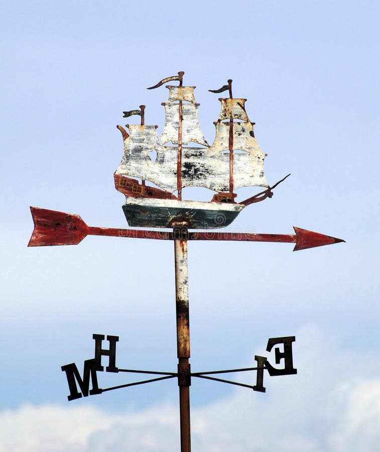 Mary Rose Weathervane, Farnham Stock Image - Image of henry, compass ...