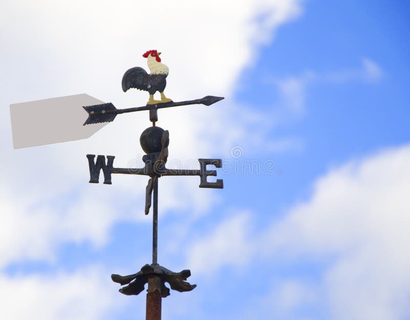Weather vane stock image. Image of compass, cloudy, northern - 26020113
