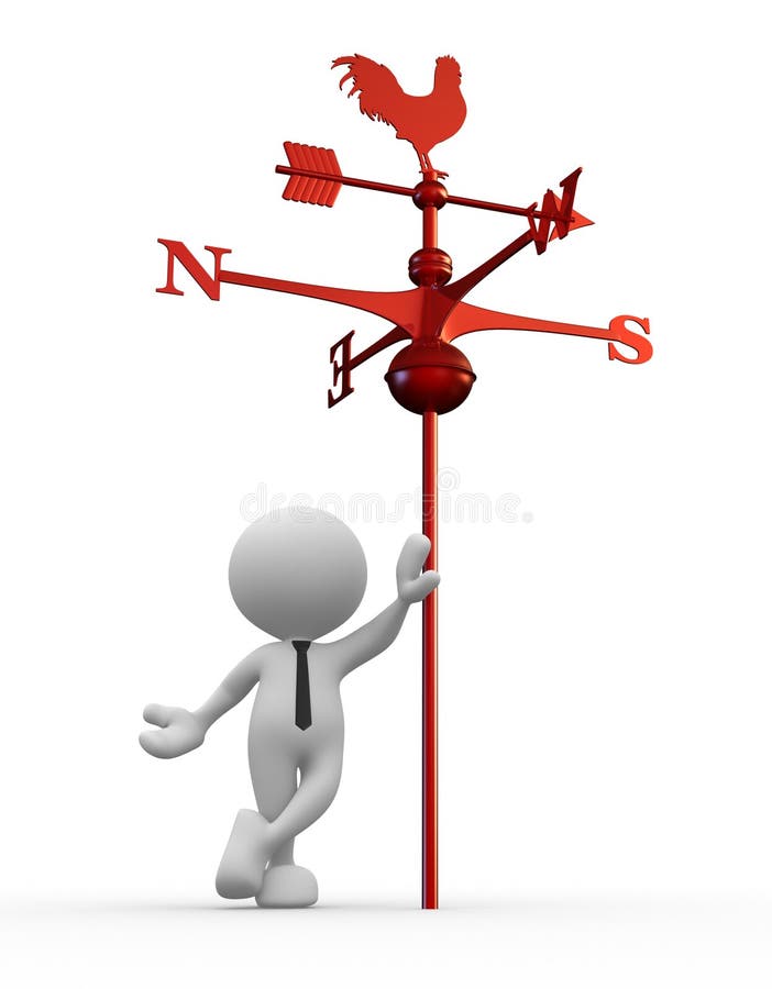 Weather Vane stock vector. Illustration of cartoon, weathercock - 19893087