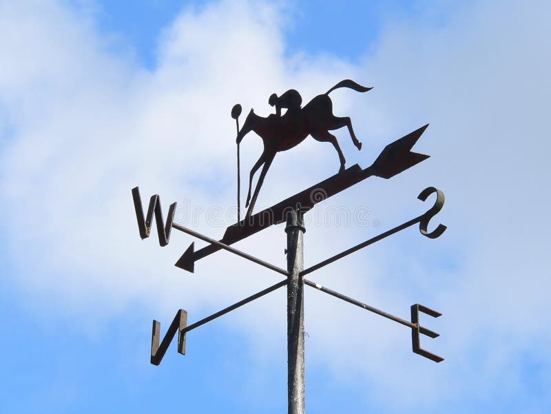 Weather Vane stock image. Image of climate, windy, iron - 1075091