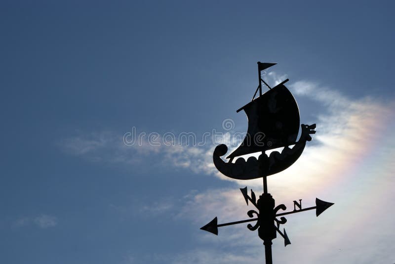 Weather wane. stock photo. Image of bright, current, northern - 60636130