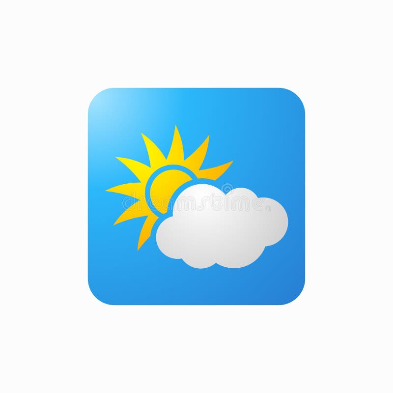 Weather Widget Icon Graphic Design Stock Vector - Illustration of sign ...