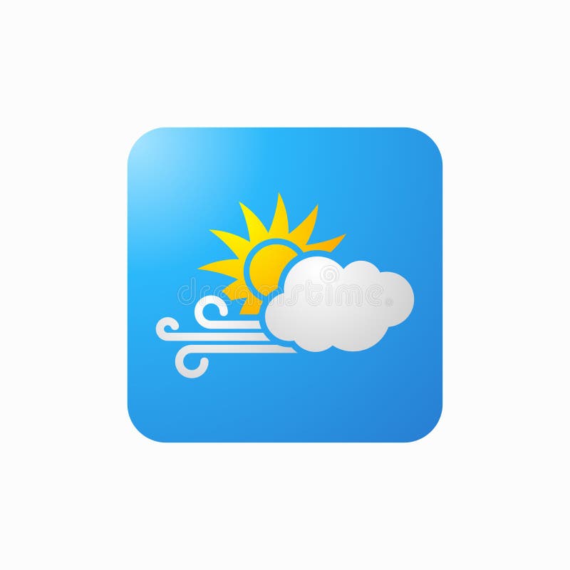 Weather Widget Icon Graphic Design Stock Vector - Illustration of ...
