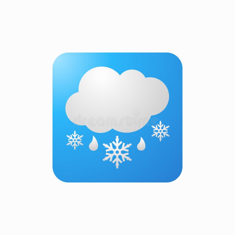 Weather Widget Icon Graphic Design Stock Vector - Illustration of ...