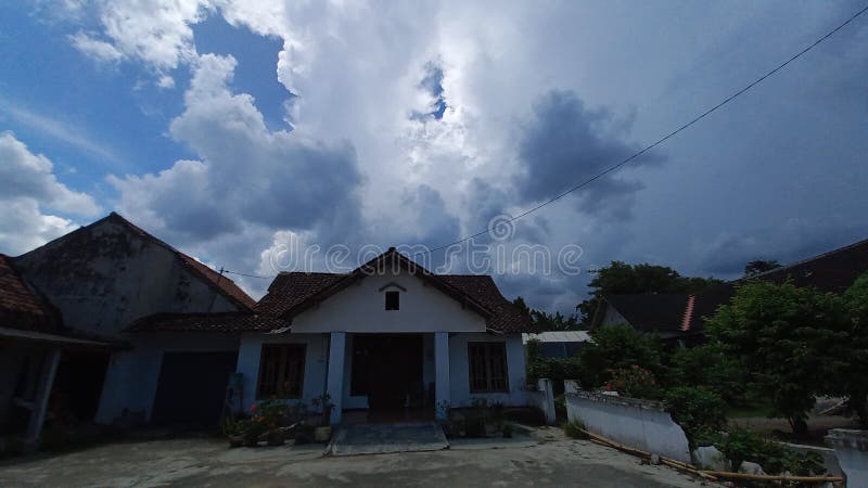 The Weather when it Will Rain in Indonesia, East Java, Kediri. Stock ...