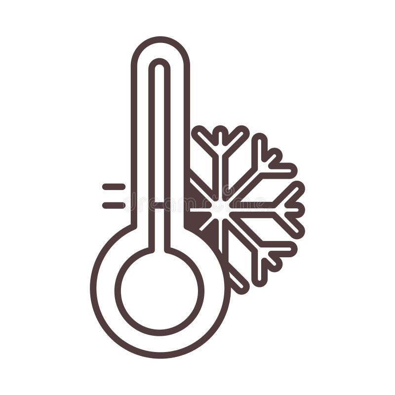 Weather Winter Snowflake Cold Temperature Line Icon Style Stock Vector ... Weather Winter Snowflake Cold Temperature Line Icon Style Stock Vector ...