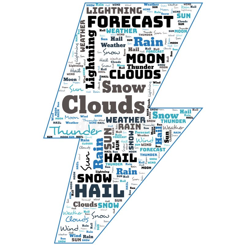 Weather Words Abstract Background Illustration Stock Illustration ...