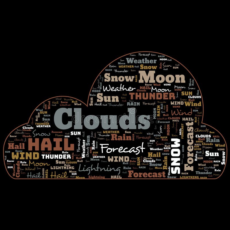 Weather Words Abstract Background Illustration Stock Illustration ...
