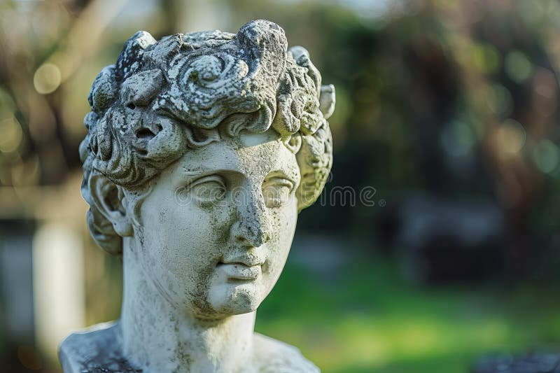 Weathered Ancient Statue Head. Generate Ai Stock Photo - Image of italy ...