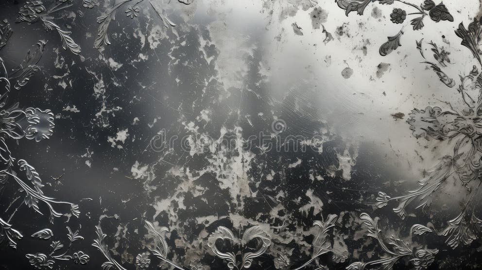Weathered Antique Mirror Texture Stock Photo - Image of graceful ...