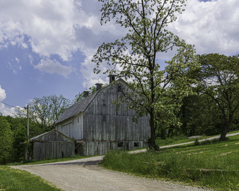 Weathered Barn in Springtime Stock Image - Image of farm, barn: 150085221