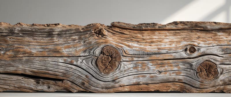Weathered Barn Wood Texture Featuring Rough Edges and Natural Knots ...