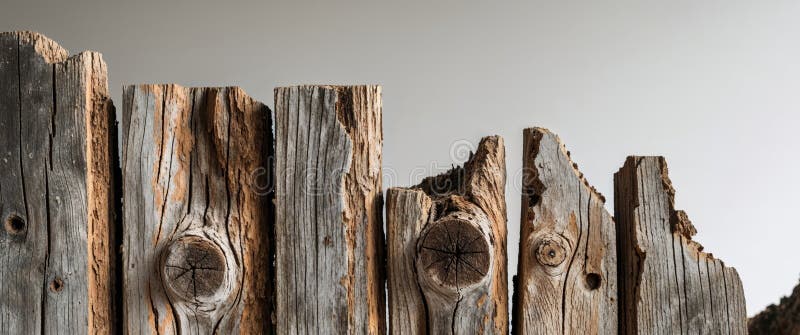 Weathered Barn Wood Texture Featuring Rough Edges and Natural Knots ...