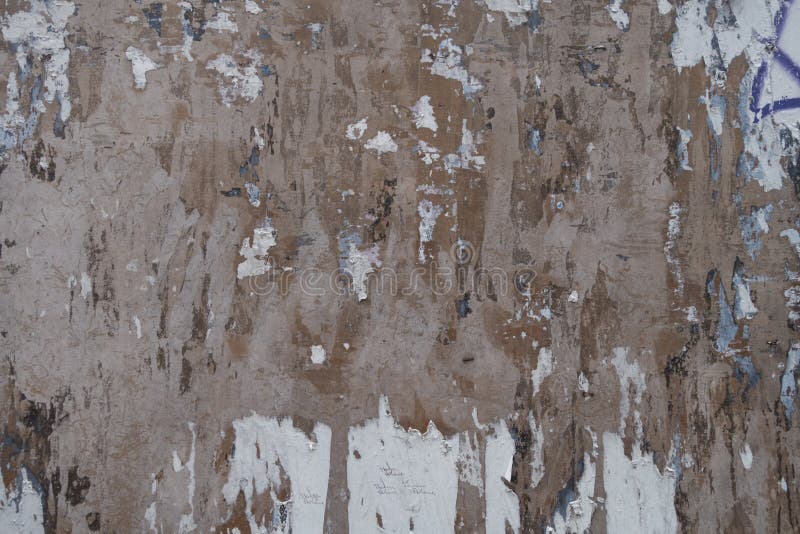 Distressed Aged Wall Pealing Paint Weathered with Scrapes, Nicks ...