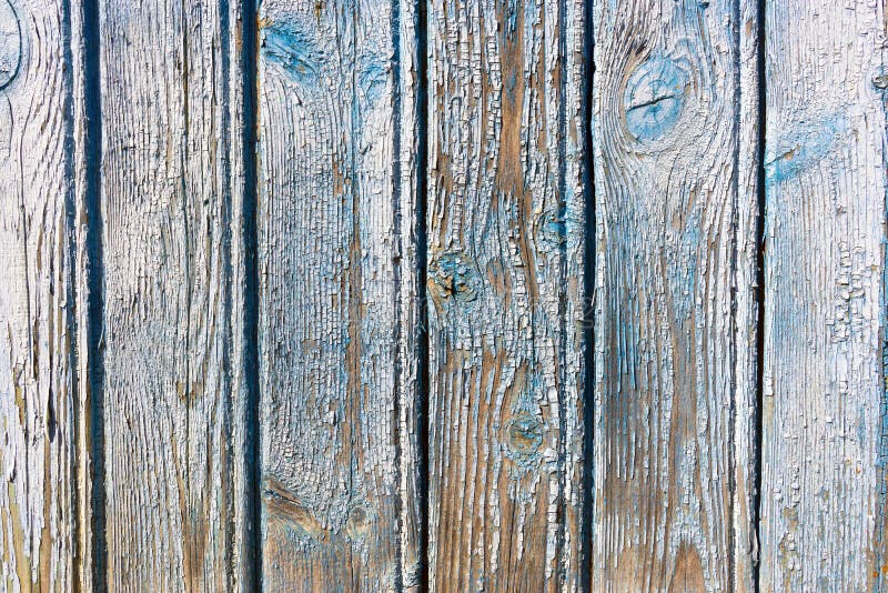 Weathered Blue Colored Paint on Rustic Wooden Panel Stock Image - Image ...