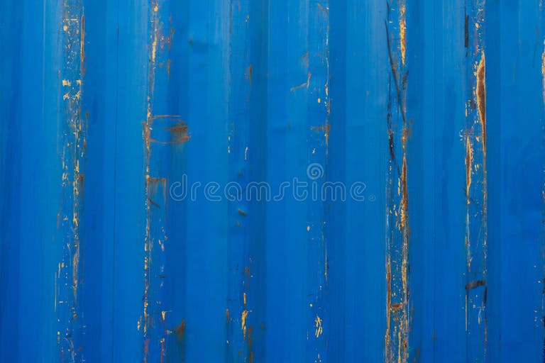 A Weathered Blue Metal Sheet with Rust Spots Stock Photo - Image of ...