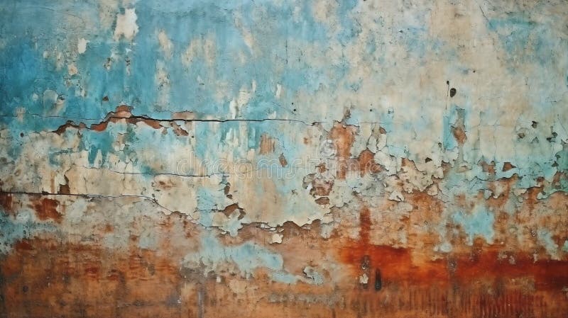 Aged Paint on Rustic Wall Texture Stock Photo - Image of material ...