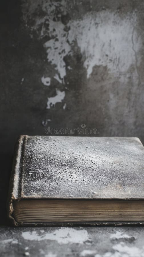 Weathered Book Against Distressed Wall Stock Photo - Image of heritage ...