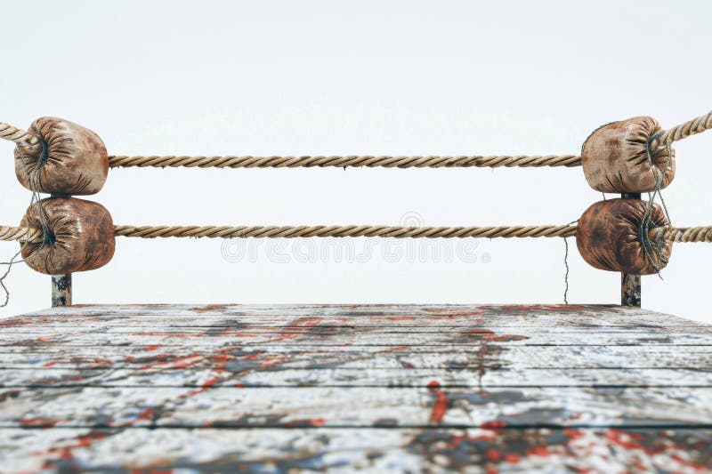 Weathered Boxing Ring stock illustration. Illustration of ring - 378655187