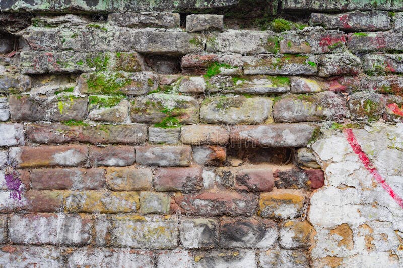 Weathered Brick Stone Pattern Texture Stock Photo - Image of color ...