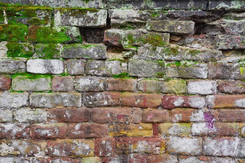 Weathered Brick Stone Pattern Texture Wall Stock Photo - Image of ...