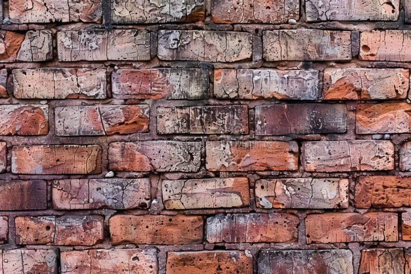 Weathered Brick Wall stock illustration. Illustration of texture ...
