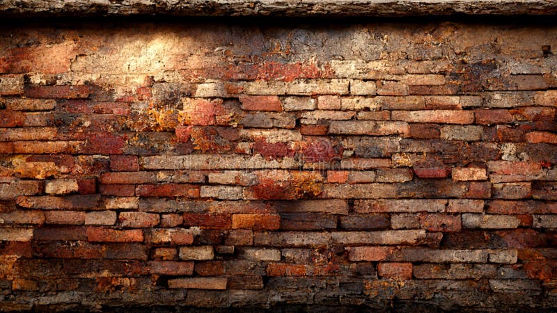Weathered Brick Wall, Rustic and Charming, with Detailed Textures and ...