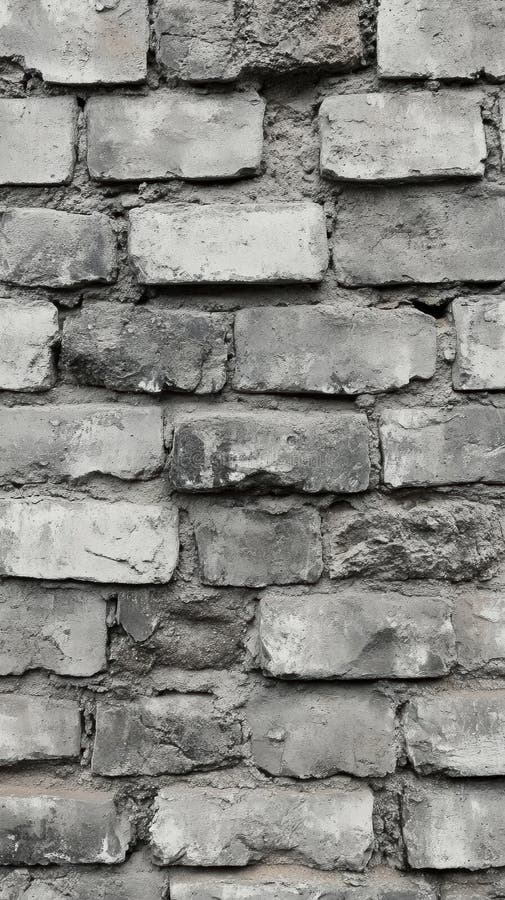 Weathered Brick Wall Texture, a Gray Scale Masterpiece Stock Image ...