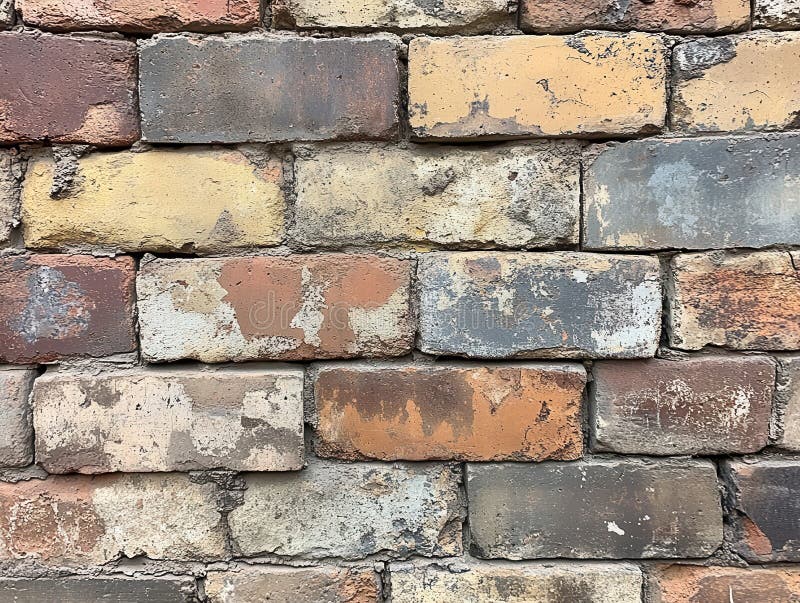 Weathered Brick Wall Texture with Rustic and Vintage Appeal Stock Photo ...