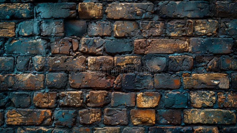 Old Brown Brick Wall Texture with Natural Weathering Patterns Stock ...