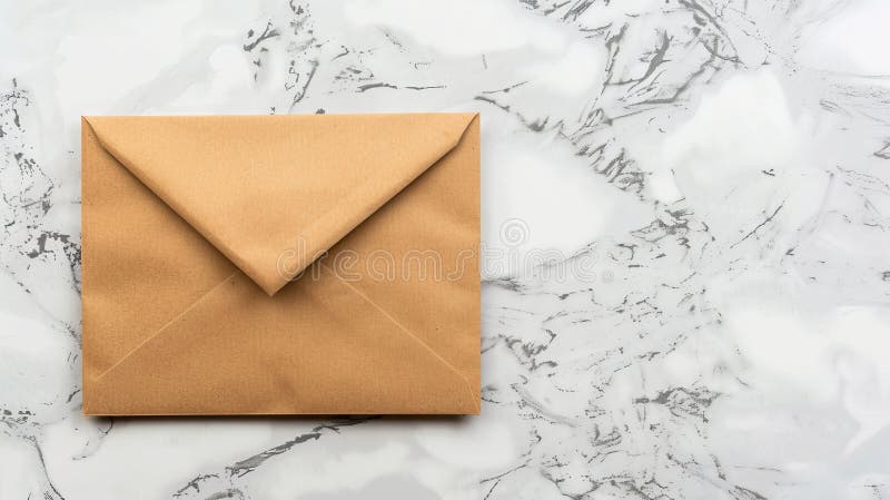 Weathered Brown Envelope on Sleek White Table Offers Striking Contrast ...