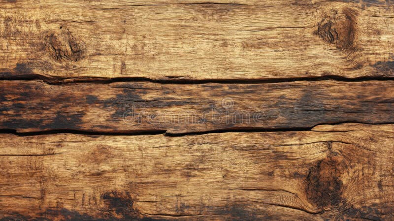 Weathered Brown Wooden Planks Texture Background Stock Illustration ...